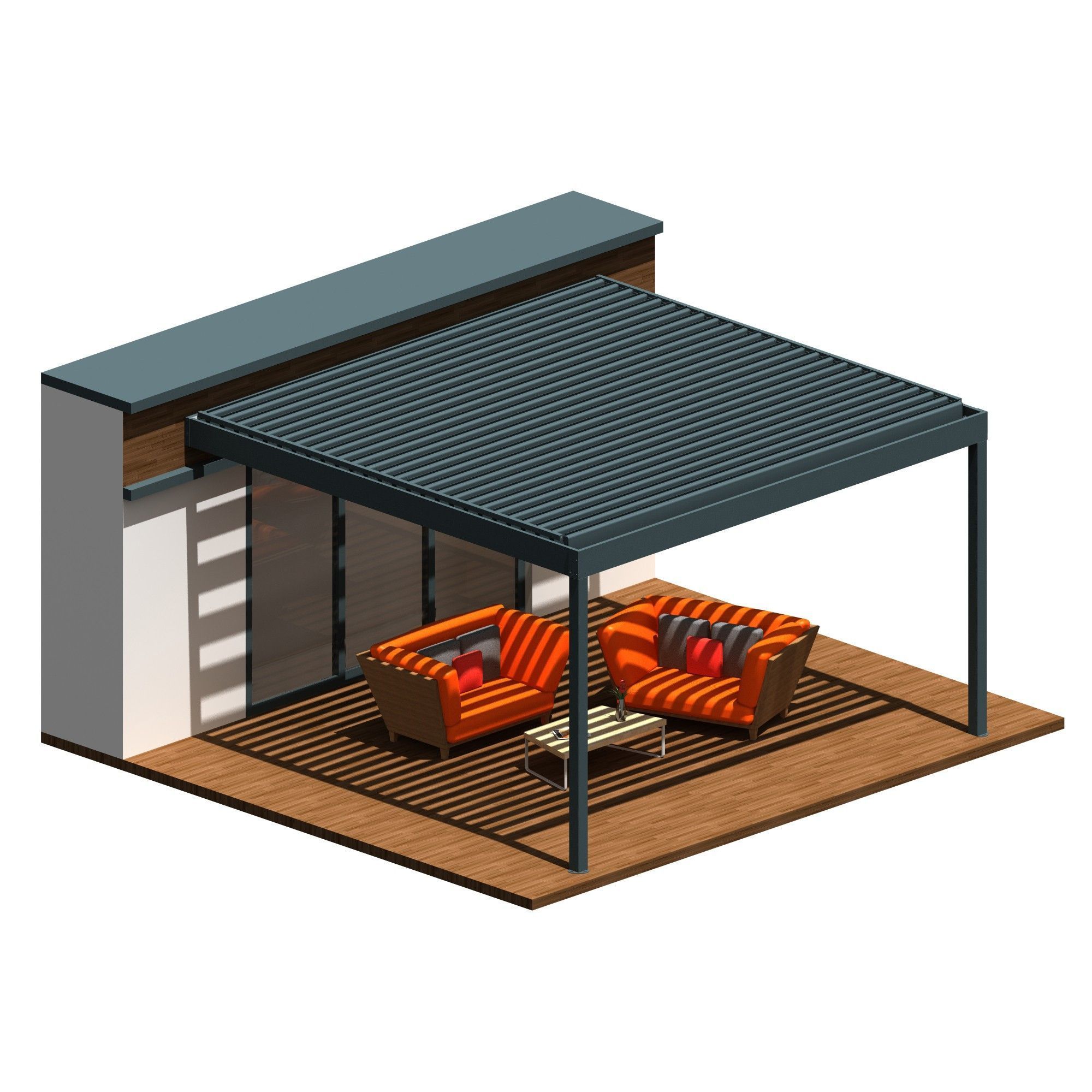 Pérgola bioclimática retráctil Prestige - Alsol